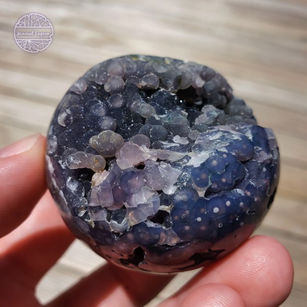 Grape Agate Semi-Polished Sphere
